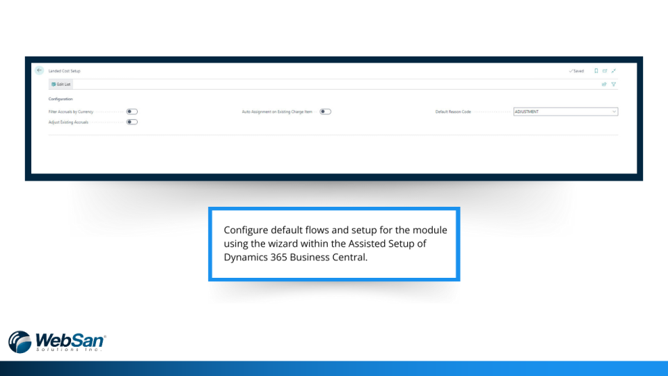 Landed Cost Validator | Microsoft AppSource | WebSan Solutions Inc.